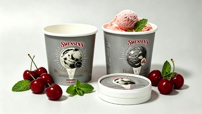 Stackable Paper Ice Cream Lids - ProGreen - Manufacturer of food ...